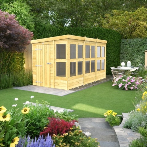 Modular Pent Roof Wooden Potting Sheds